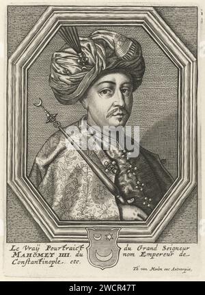 Portrait of Mehmet IV, Sultan of the Ottoman Empire, Jacob Gole, 1670 ...