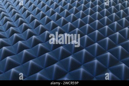 Triangle shape sound-absorbing cotton background, 3d rendering. 3D ...