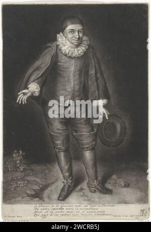 Portrait of Raymond Poisson such as Krispijn, Gerard Edelinck, After ...