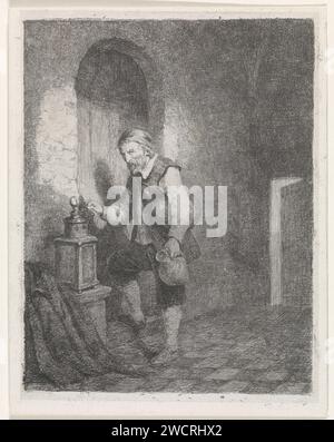 Cipier, David van der Kellen (1827-1895), 1837 - 1882 print In a ...