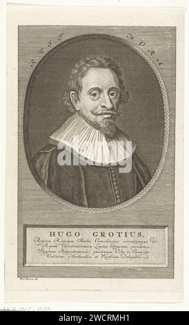 Portrait of Hugo de Groot, Willem de Broen, c. 1705 - in or before 1748 ...