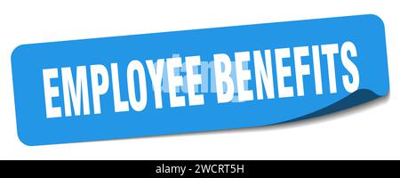 benefits sticker. benefits rectangular label isolated on white ...