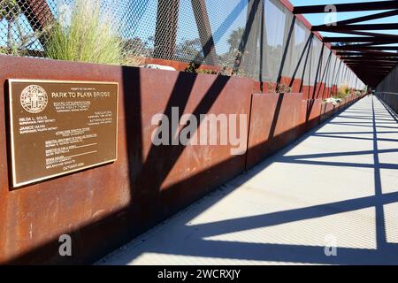 Los Angeles, California: Mark Ridley-Thomas Bridge in Baldwin Hills ...