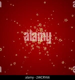 Twinkle stars scattered around randomly, flying, falling down, floating ...