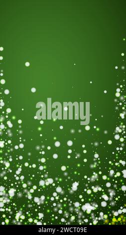 Snowy christmas background. Subtle flying snow flakes and stars on ...