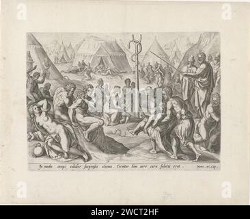 Establishment of the Koperen Snake, Johann Sadeler (I), After Chrispijn ...