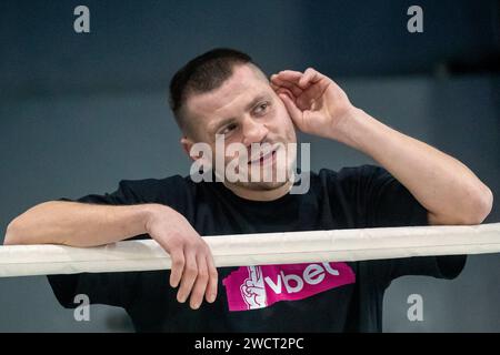 KYIV, UKRAINE - JANUARY 16, 2024 - Boxer, WBO International lightweight ...