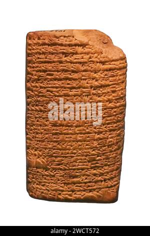 Ancient Babylon cuneiform tablet. Oldest clay tablet in the history of ...