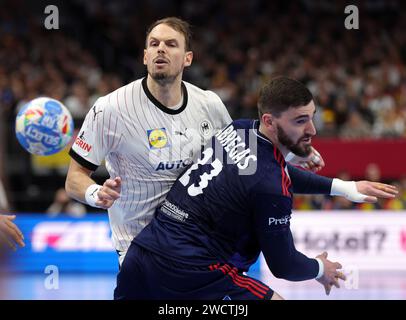 Kai Haeffner of Germany France vs Germany EHF Mens Handball EURO 2024 ...