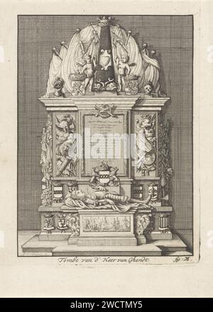 Tomb of Willem Joseph Baron van Gendt; Tomb van d'Heer van Ghendt ...