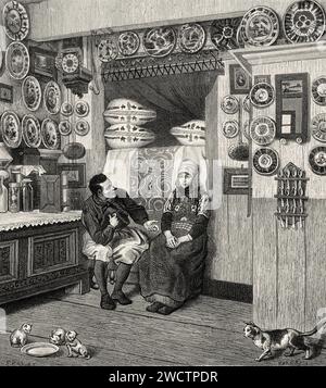 Interior of a typical old dutch village house Stock Photo - Alamy