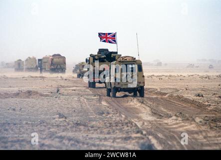 First Gulf War: 25th February 1991 A U.S. Army M1A1 Abrams tank ...