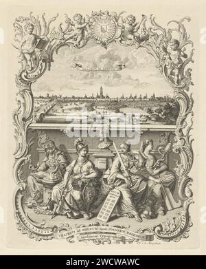 Bottom view of the Utrecht Dom, one of the symbols of the city, with ...
