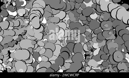 2D cartoon smoke. Computer generated 3d render Stock Photo - Alamy