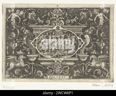 Phineus disrupts the wedding of Perseus and Andromeda, Antonio Tempesta ...