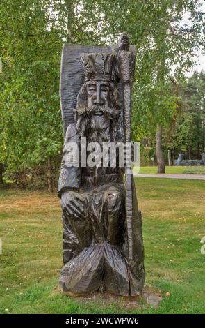 Park of wooden sculptures in Druskininkai. Lithuania Stock Photo - Alamy