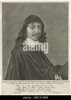 Portrait of René Descartes, Jonas Suyderhoef, After Frans Hals, 1650 ...
