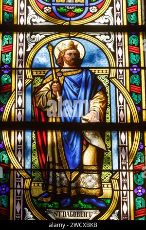 Stained glass window c 1881 detail of Saint Mary, Wenhaston church ...