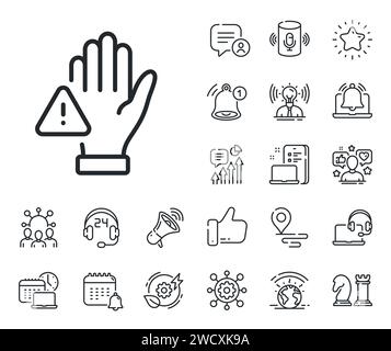 Support location icon flat vector. Office service. Customer help ...