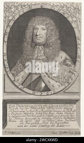 Portrait of Frederik Willem, Elector of Brandenburg, Christiaan Hagen ...
