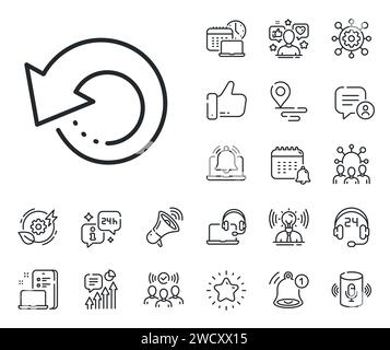 Return location icon outline vector. Delivery box. Parcel order Stock ...