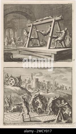 Stretching two prisoners of Christians, Jan Luyken, 1700 print Two ...
