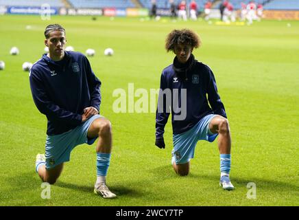 Coventry City’s Joshua Gordon before the FA Youth Cup third round match ...
