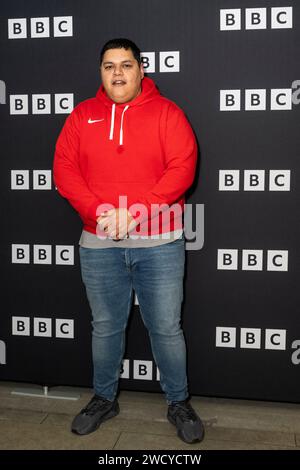London, UK. 17 January 2024. Maya Erskine and Donald Glover attending ...