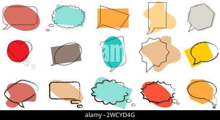 Talk, speech and thought bubbles and balloons Stock Vector Image & Art ...