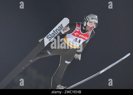 Szczyrk, Poland. 17th Jan, 2024. Tate Frantz during the Viessmann FIS ...