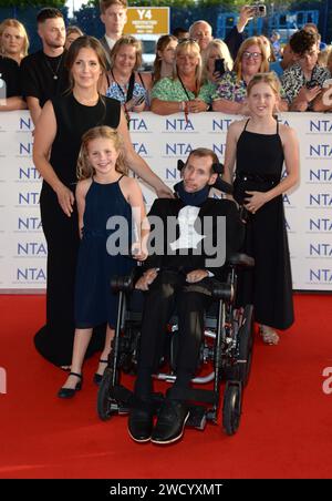 Lindsey Burrow, wife of Rob Burrow, with daughters Maya (left) and Macy ...