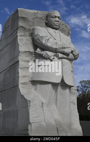 Powerful rendering of Dr. Martin Luther King, Jr., in profile, sculpted ...