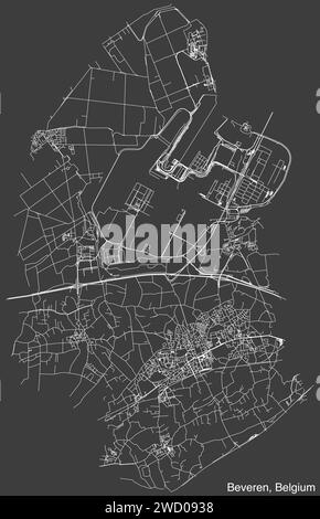 Street roads map of BEVEREN, BELGIUM Stock Vector Image & Art - Alamy