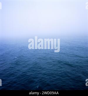 Heavy coastal fog; Pacific Ocean near Yaquina Head; Oregon; USA Stock ...
