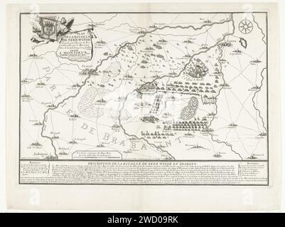 Map of the Battle of Landen, 1693, 1693 print Map of the battlefield ...