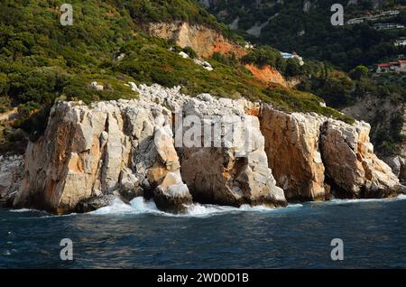 The breathtaking coastal landscape of Mount Athos, Greece Stock Photo ...