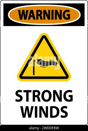 Water Safety Sign Warning - Strong Winds Stock Vector Image & Art - Alamy