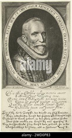 Portrait of pastor Arnold Cornelisz. Crusius at the age of 58, Willem ...