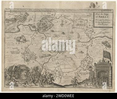 Map of the siege of Arras by the French, 1640, Anonymous, 1649 - 1674 ...