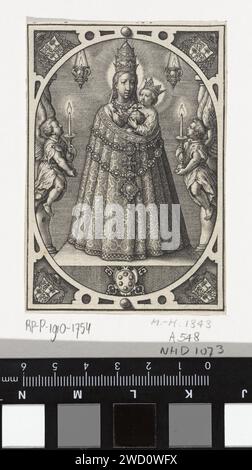 Onze Lieve Vrouw van Loreto, amidst symbols from the Lauretan Litanie ...