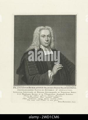 Portrait of Frans Burman (I), Jan van Munnickhuysen, After C. Maes ...