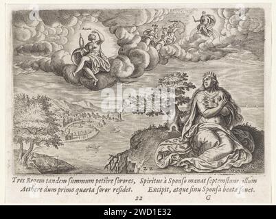 Bride in heaven, Johannes Wierix (Possible), after Gerard van ...