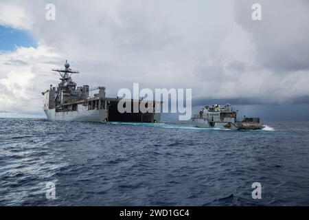 Patrol Boat Mk VI disembarks amphibious dock landing ship USS Comstock ...