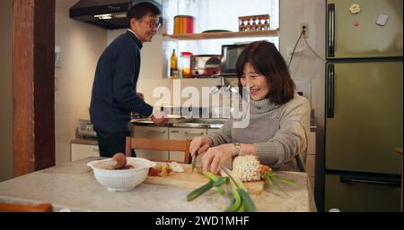 Senior Japanese woman at home Stock Photo - Alamy