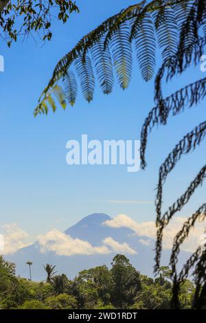 Mount Soputan, an active 1785m stratovolcano that can produce ...