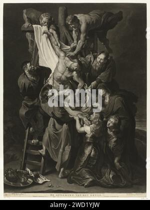 Kruisafneming, Charles Howard Hodges, after Lucas Vorsterman, after Peter Paul Rubens, 1805 ...