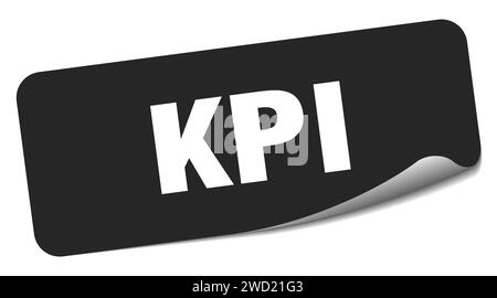 kpi sticker. kpi rectangular label isolated on white background Stock ...