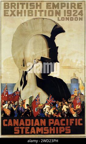 BRITiSH EMPIRE EXHIBITION poster 1924 Stock Photo - Alamy