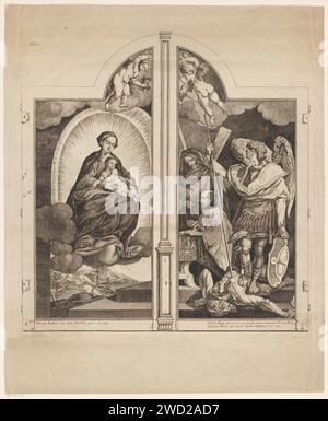 Annunciation and the worship by the Shepherds, Paulus Constantijn La Fargue, After Anthonie ...