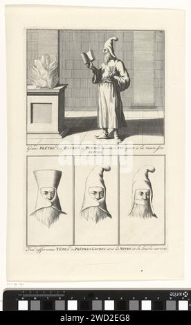 Perzian priest performances, Bernard Picart (workshop of), 1728 print ...